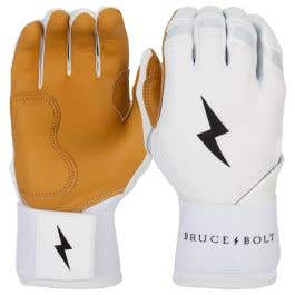 Bruce+Bolt Premium Cabretta Leather Long Cuff Youth Batting Gloves ...