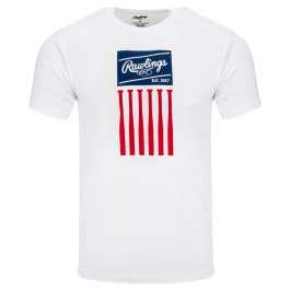 Rawlings Bat Flag Adult Tee Shirt